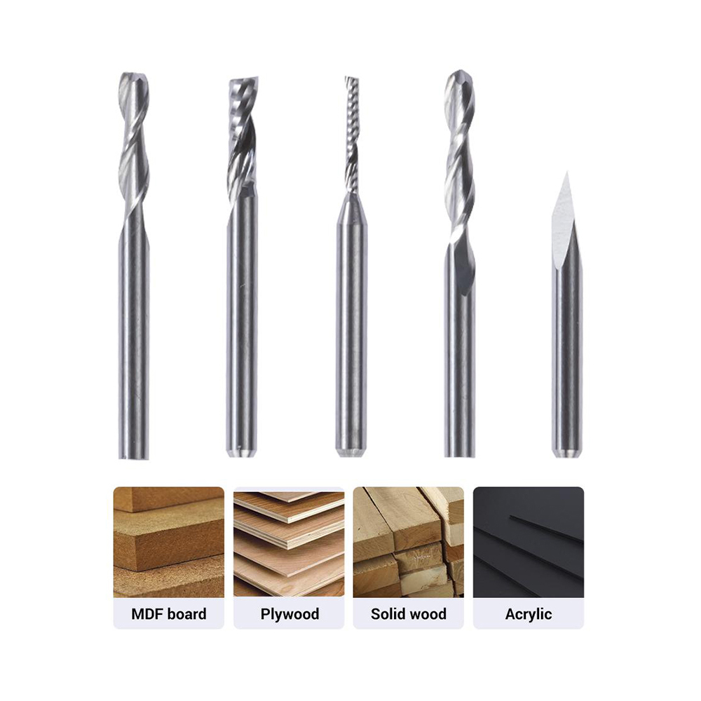 Snapmaker CNC Bits (5 Bits) - 3D voxel فوكسل